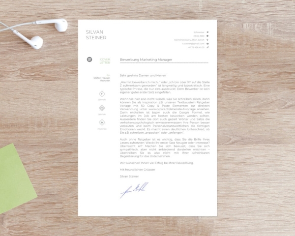 Anschreiben für Ihre Bewerbung – so geht es. | CV Hub
